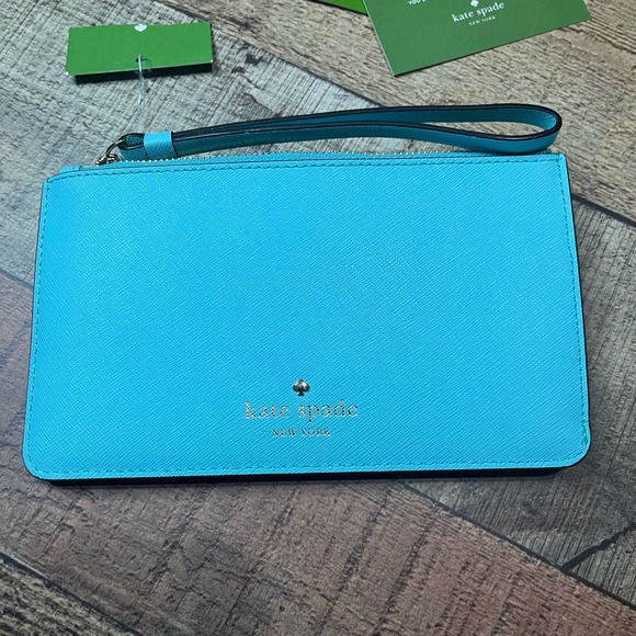 kate spade | Bags | Kate Spade New Tiffany Blue Leather Karolina ...